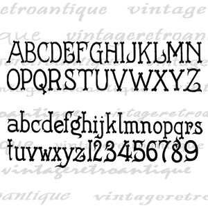 Printable Antique Alphabet Graphic Digital Image Download Vintage ...