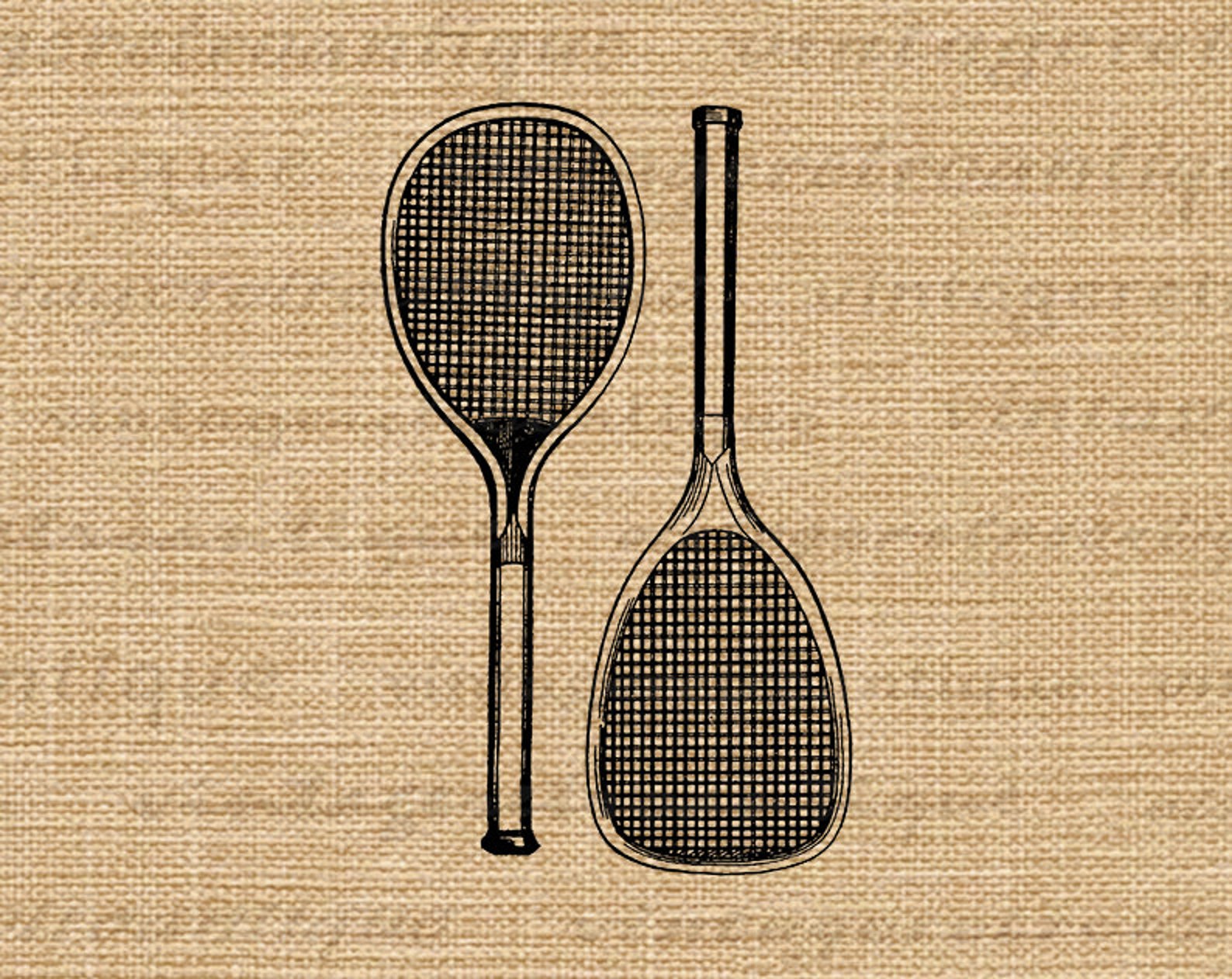 Tennis Racquets Printable Tennis Racket Digital Image Sports Graphic ...