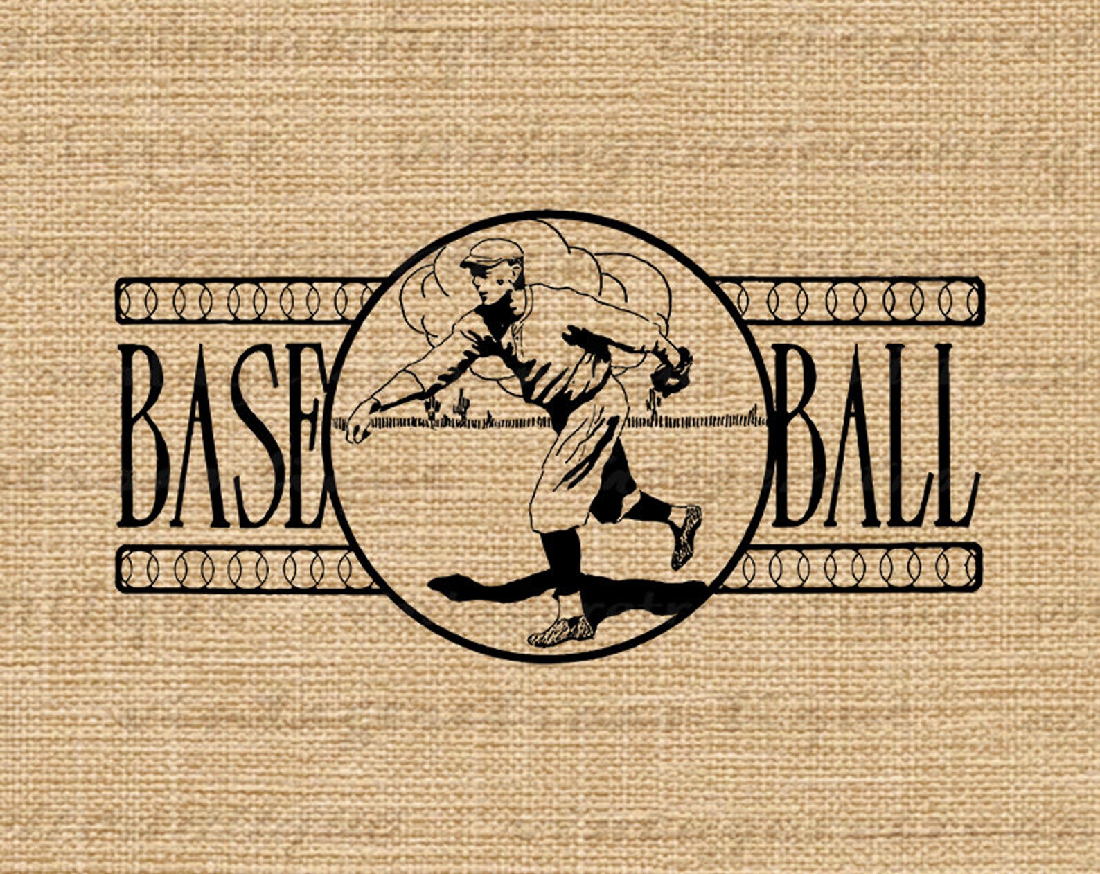 Digital Baseball Graphic Printable Baseball Image Download - Etsy