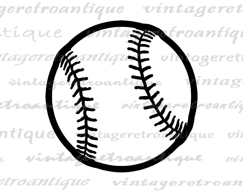Printable Image Baseball Graphic Download Baseball - Etsy