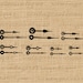 Digital Image Antique Clock Hands Set Graphic Printable - Etsy