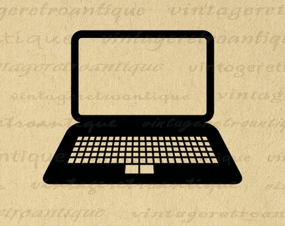 Laptop Computer Image Digital Printable Graphic Download - Etsy