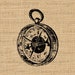 Antique Compass Printable Image Digital Compass Graphic - Etsy