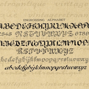 Assorted Antique Alphabets Graphic Printable Image Various Old ...