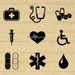Health and Medical Icons Collage Sheet Image Printable Digital Image ...