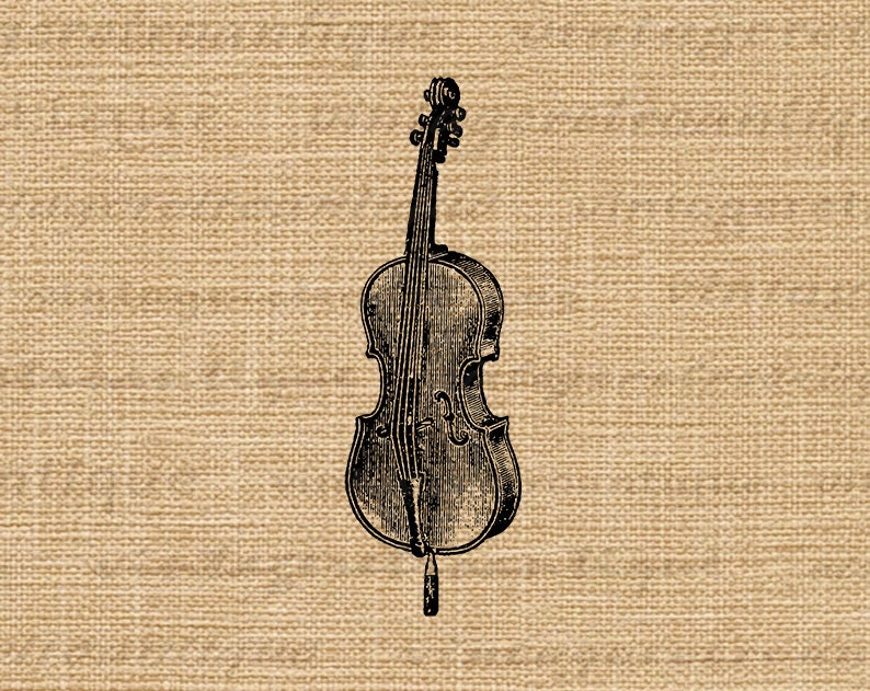 Printable Digital Violin Cello Image Music Download - Etsy