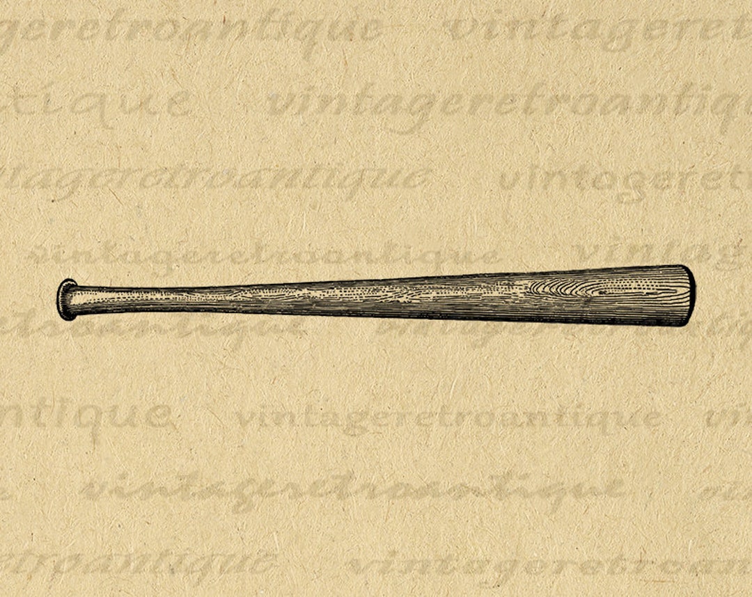 Printable Digital Baseball Bat Image Baseball Download Graphic ...