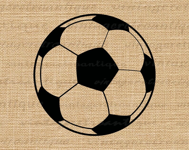 Printable Image Soccer Ball Graphic Download Soccer Digital - Etsy