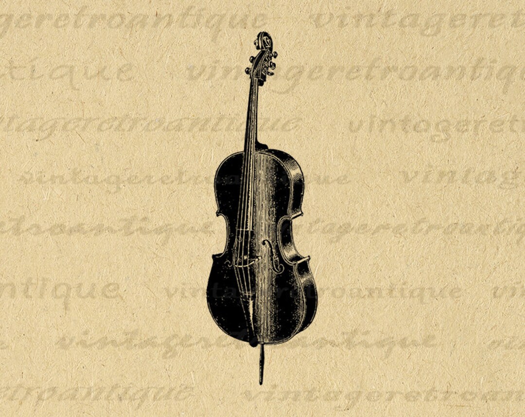 Cello Printable Image Download Music Illustration Graphic Digital ...