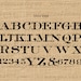 Antique Alphabet Graphic Digital Printable Tuscan Roman Western Font ...