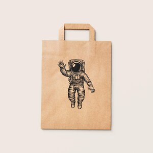 Astronaut Floating in Space Digital Art Printable – Space-themed Decor ...