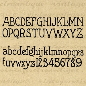 Printable Antique Alphabet Graphic Digital Image Download Vintage ...