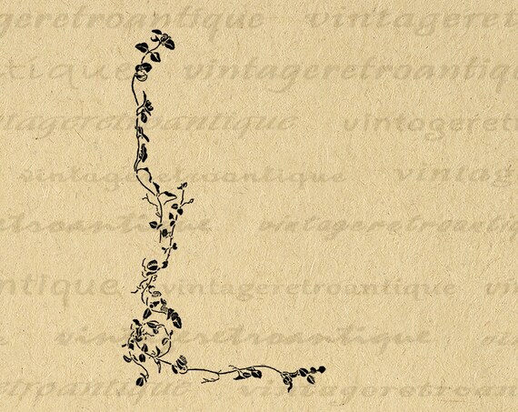 Printable Vine Leaf Image Design Digital Illustration Leaves | Etsy