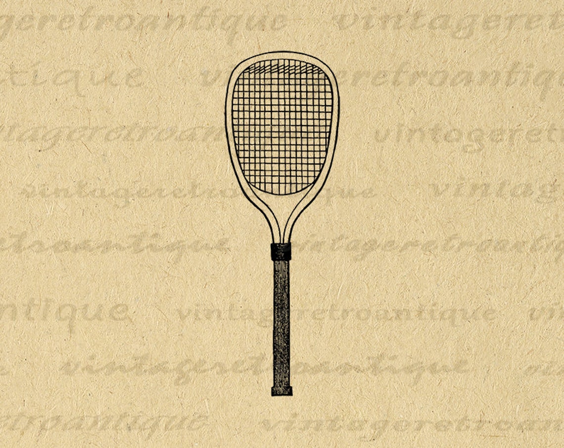Digital Tennis Racquet Image Graphic Tennis Racket Printable - Etsy