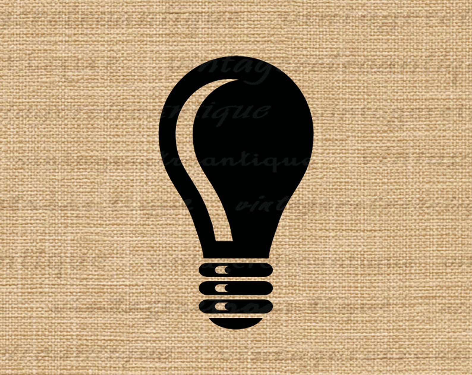Light Bulb Graphic Digital Printable Light Bulb Image Download | Etsy