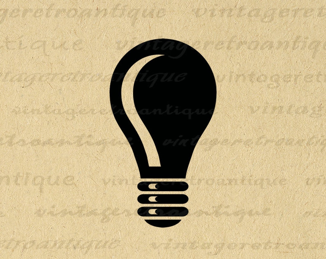 Light Bulb Graphic Digital Printable Light Bulb Image Download Idea ...