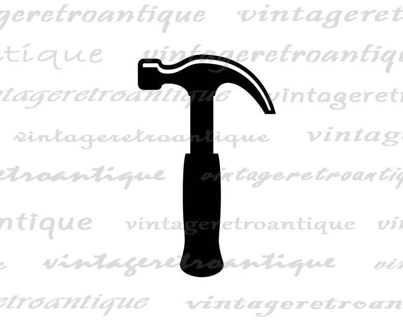 Printable Digital Hammer Graphic Hammer Icon Image Construction Home ...