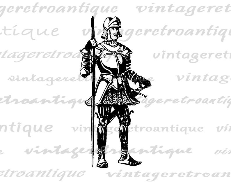 Printable Graphic Medieval Knight Artwork Download - Etsy UK