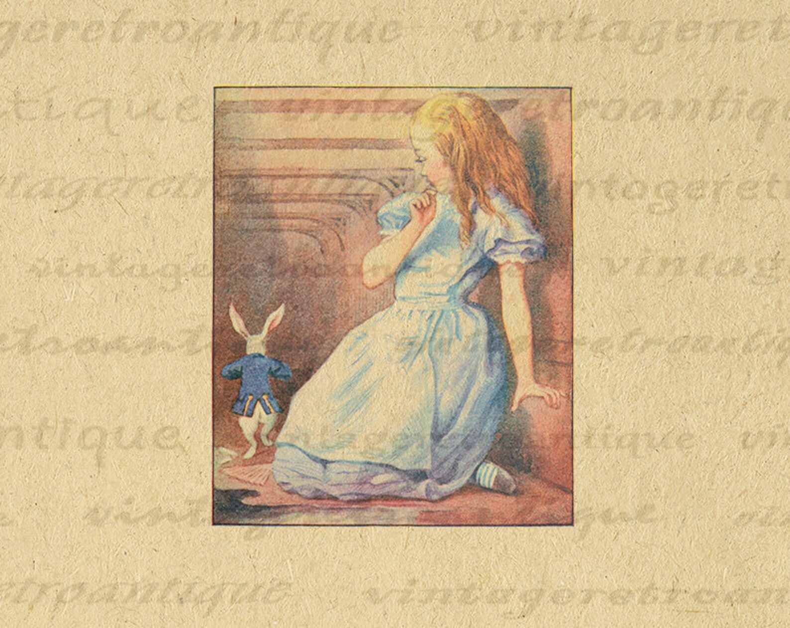Alice Growing Alice in Wonderland Image Printable Graphic - Etsy