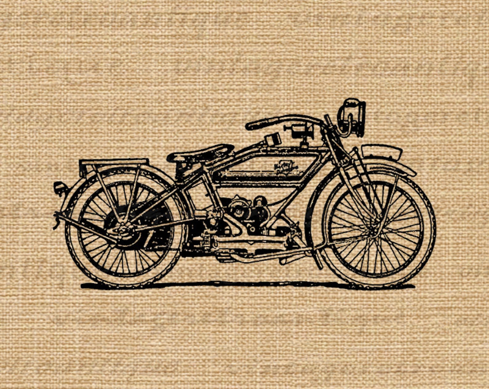 Printable Image Motorcycle Digital Graphic Illustrated Instant - Etsy