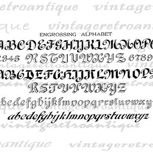 Assorted Antique Alphabets Graphic Printable Image Various Old ...