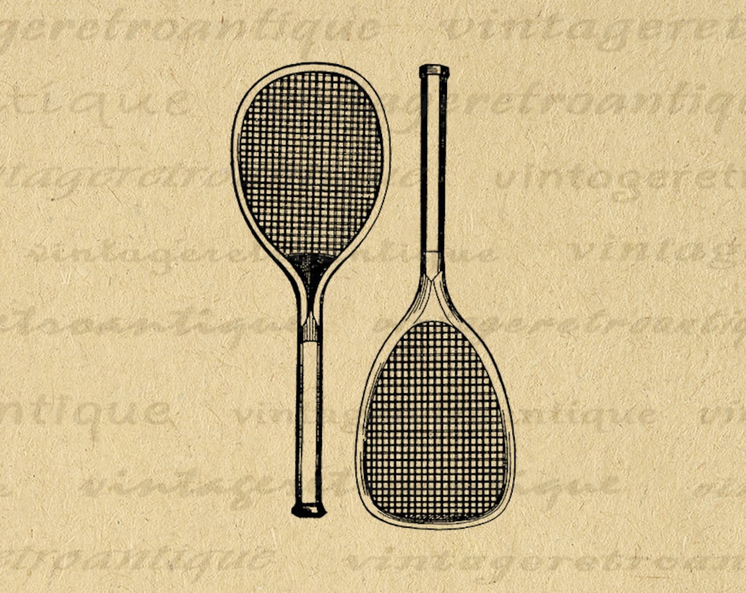 Tennis Racquets Printable Tennis Racket Digital Image Sports Graphic ...