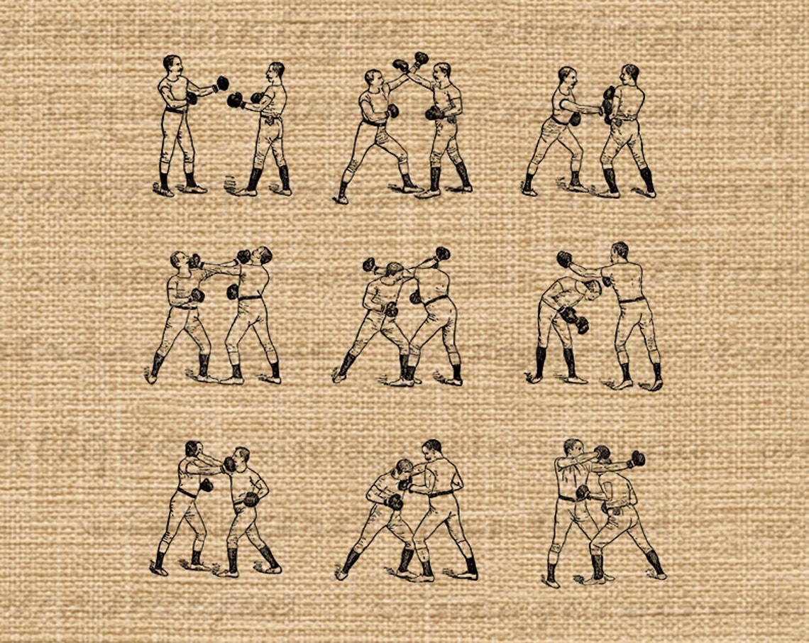 Boxers Collage Sheet Printable Image Graphic Boxing Download - Etsy