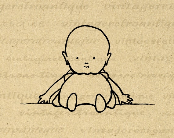 Digital Cute Baby Image Graphic Cartoon Printable Download | Etsy