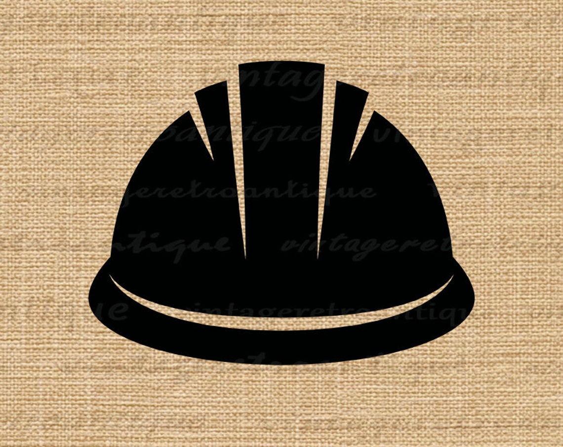 Hard Hat Graphic Digital Printable Construction Icon Image - Etsy