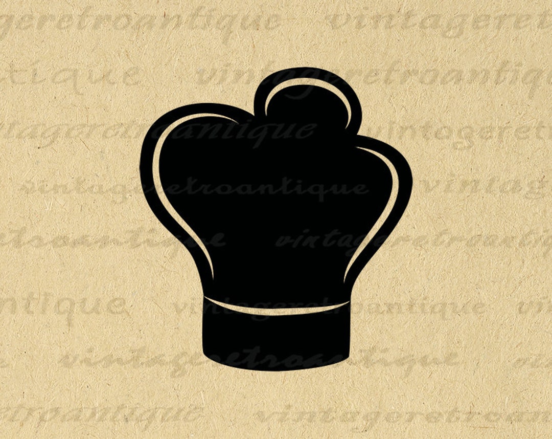 Chefs Hat Printable Kitchen Restaurant Graphic Image Illustration ...