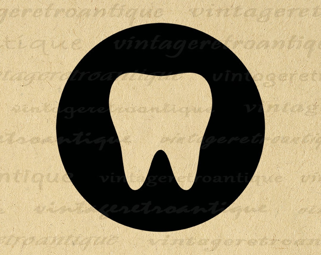 Printable Tooth Digital Image Tooth Icon Graphic Download Dentist ...