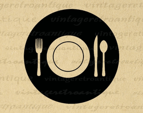 Plate And Silverware Clip Art