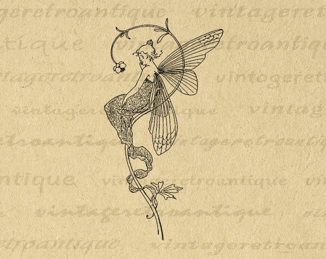 Fairy Digital Image Fairy Graphic Illustration Download Printable ...