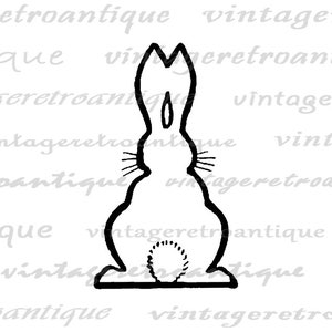 Digital Image Rabbit Graphic Easter Spring Art Download Printable ...