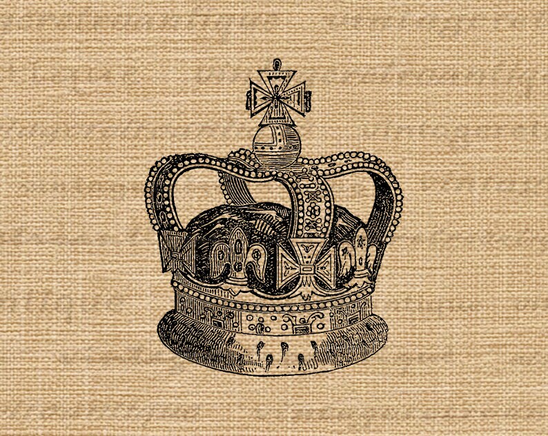 Digital Image Royal Crown Graphic Deluxe Kings Crown Printable - Etsy