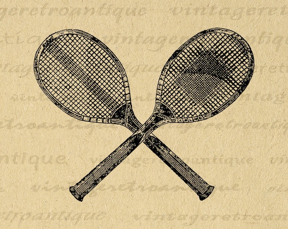 Printable Tennis Racquets Digital Download Tennis Racket | Etsy