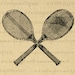 Printable Tennis Racquets Digital Download Tennis Racket Illustration ...