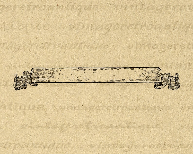 Blank Scroll Script Paper Banner Graphic Image Download - Etsy