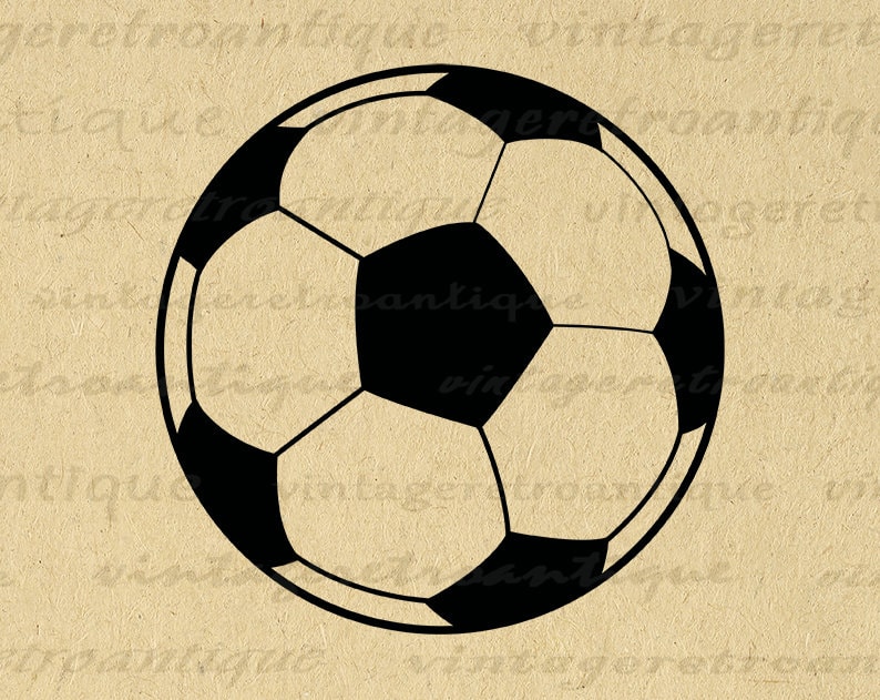 Printable Image Soccer Ball Graphic Download Soccer Digital - Etsy