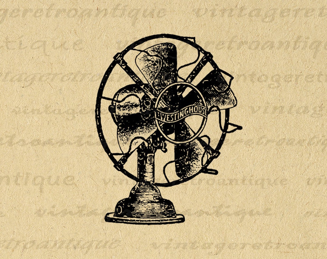 Electric Fan Printable Digital Download Image Graphic Artwork Vintage ...