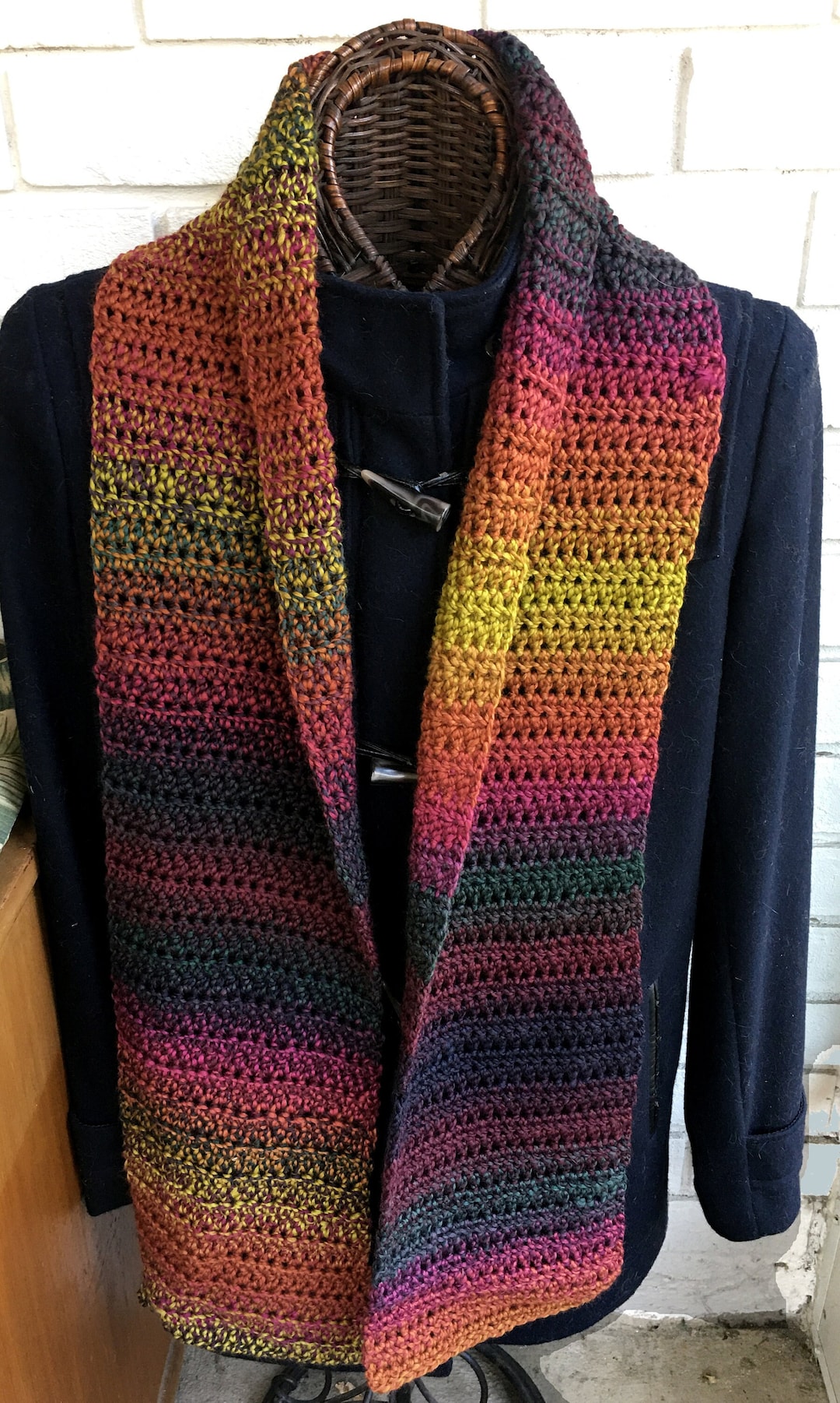 Southwest Colors Scarf Set, Handmade, Gorgeous, Soft, Silky, Winter ...