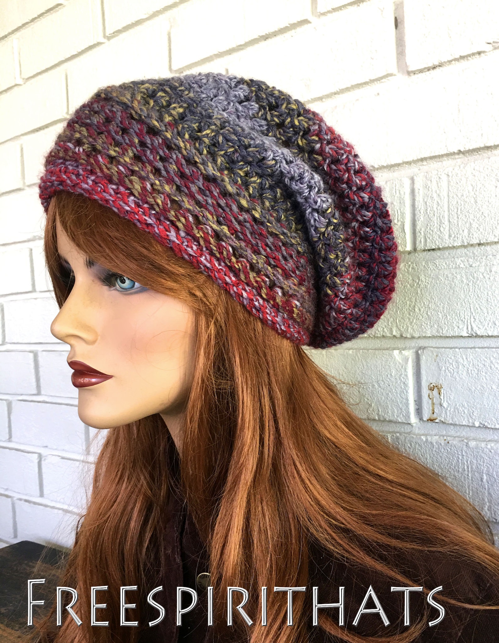 Winter Slouchy Hat Boho Slouchy Hat Winter Women's Hat - Etsy