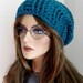 Teal Blue Slouch Hatboho Style Hats Women's Slouch - Etsy