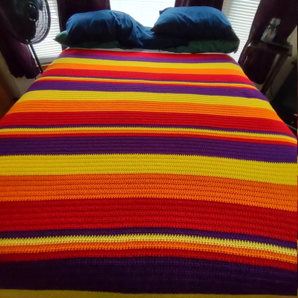 Colorful Afghan - Etsy