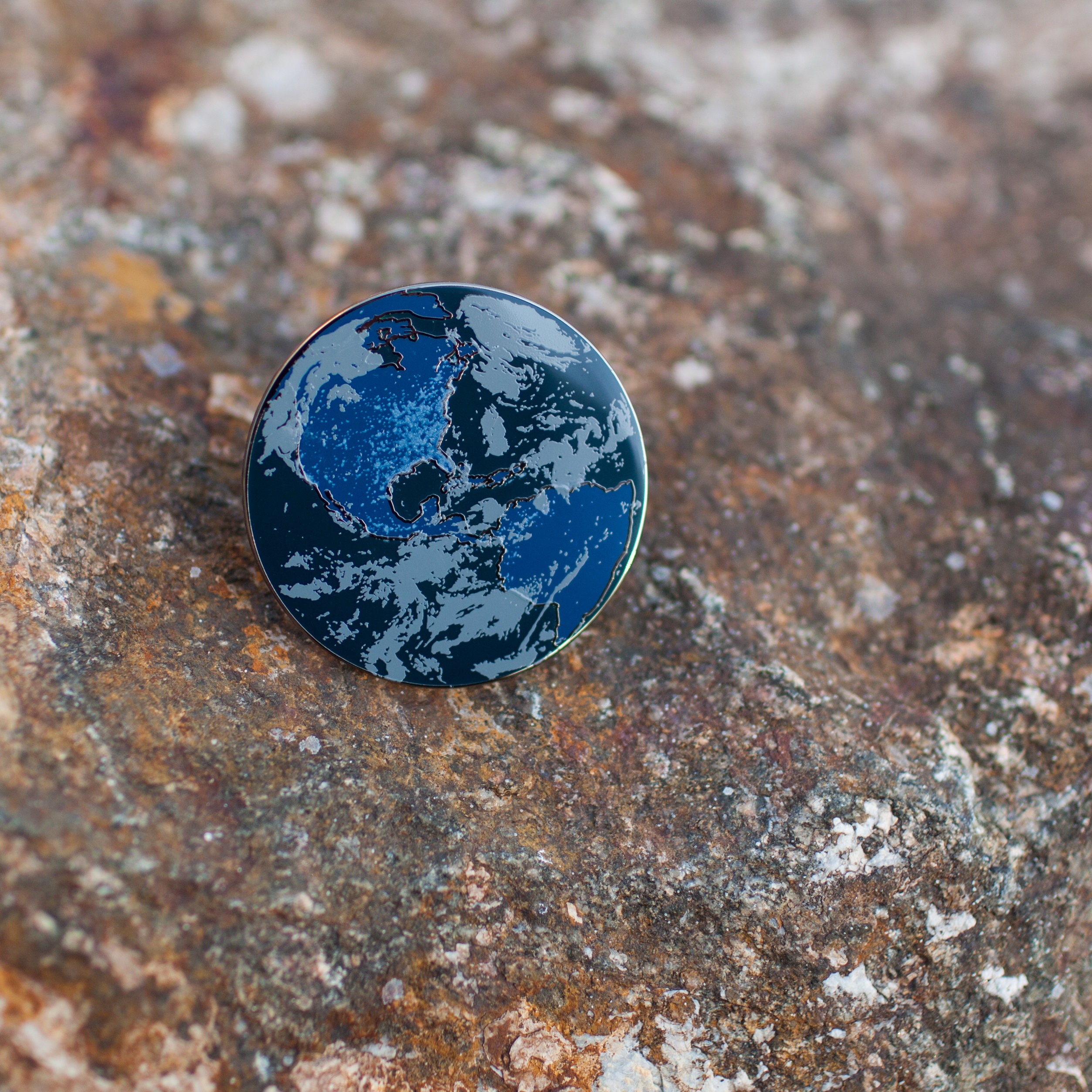 Earth Moon and Asteroid Enamel Pin Set | Etsy