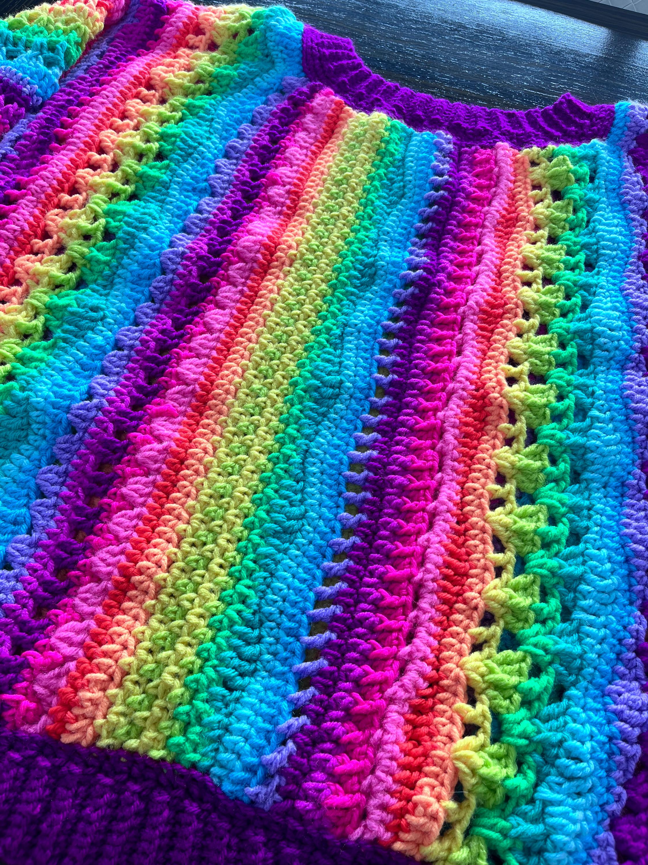 Neon Rainbow Rapper Vintage Style Sweater - Etsy