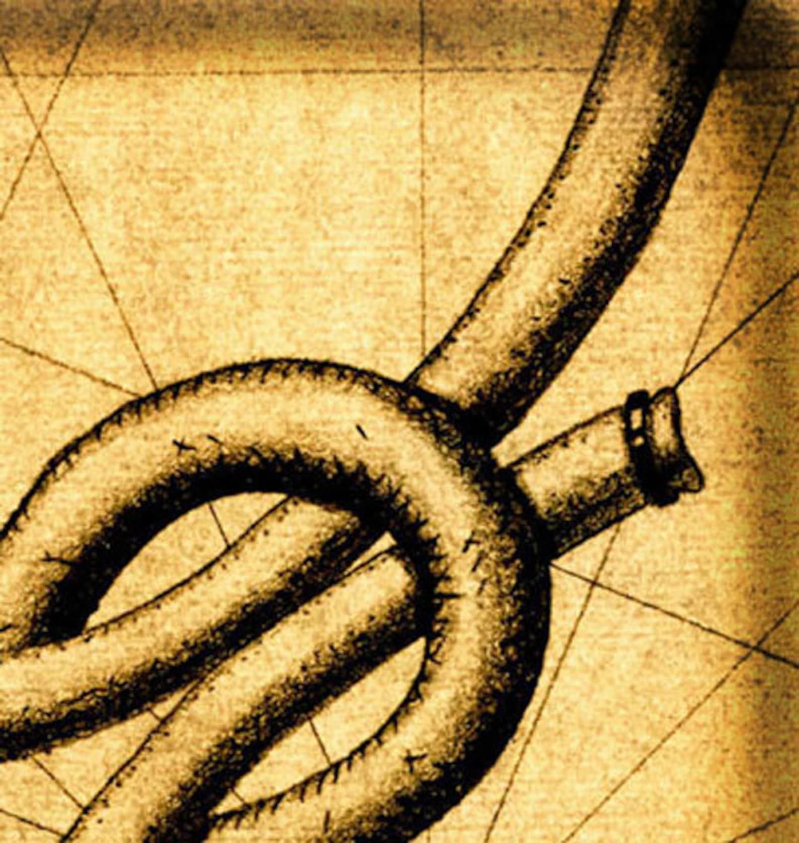 Reef Knot Art Print 8x10- Sailing Knots - Nautical Artwork Print - Reef ...