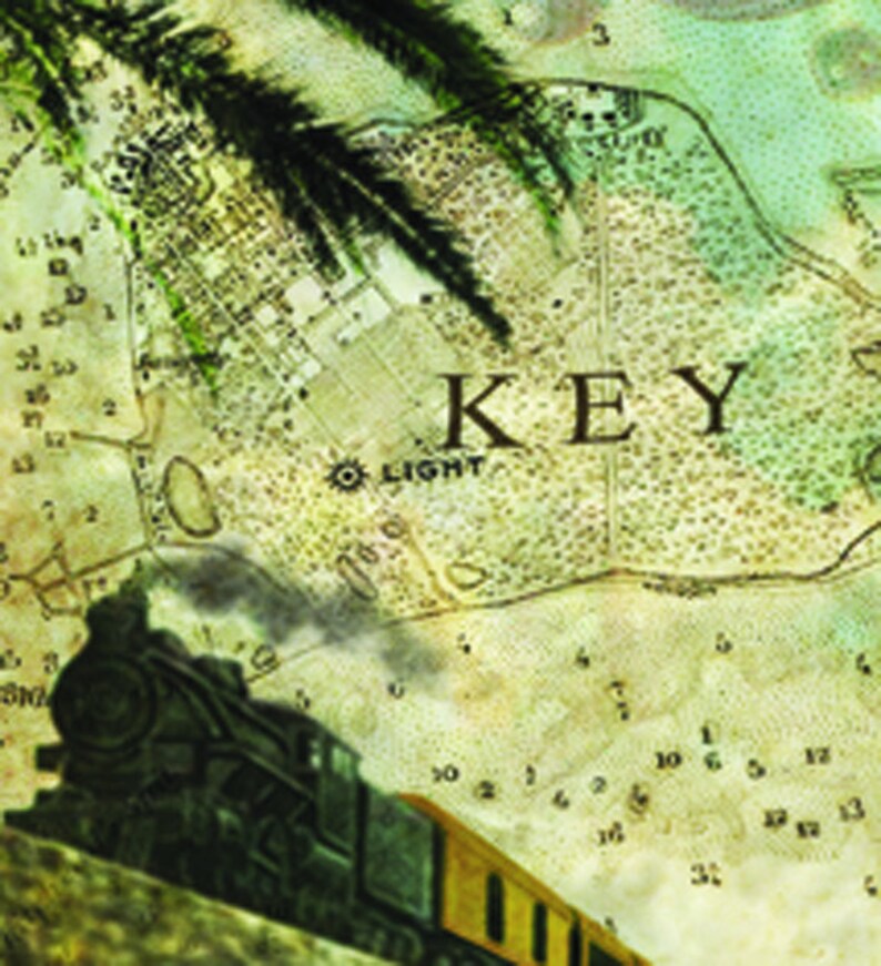 Key West Art Collage 11 X 15 Florida Keys | Etsy