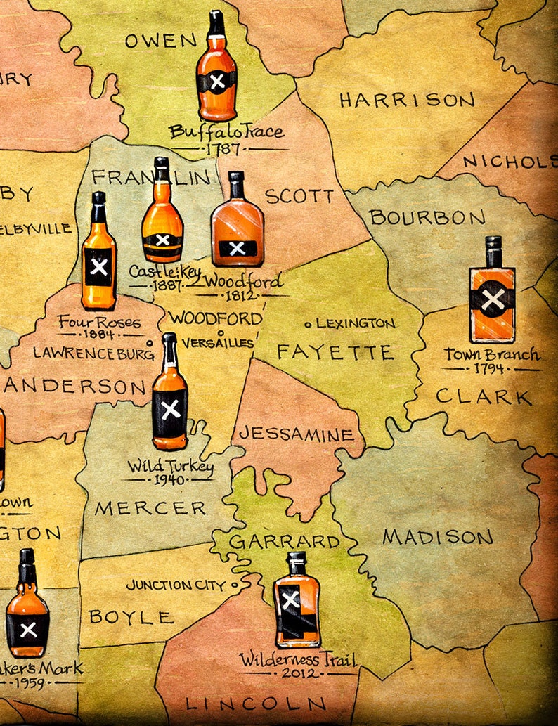 Kentucky Bourbon Row - Etsy