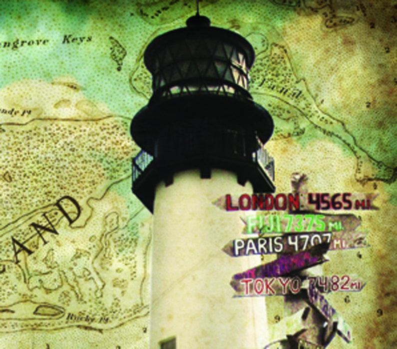 Key West Art Collage 11 X 15 Florida Keys | Etsy